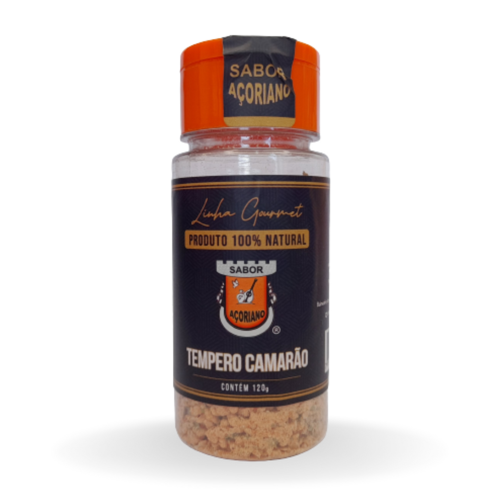 Tempero Camarão - 120g – Sabor Açoriano Temperos Naturais